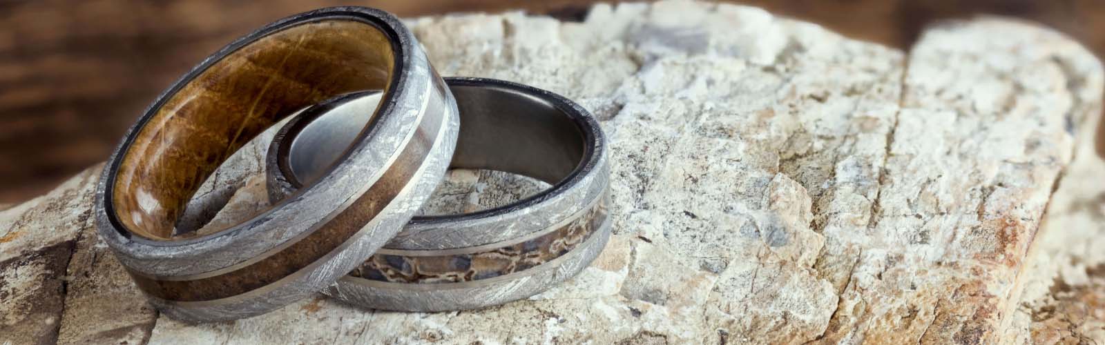 Dinosaur Bone Rings for Men - Authentic Fossil Rings | Jewelry By Johan