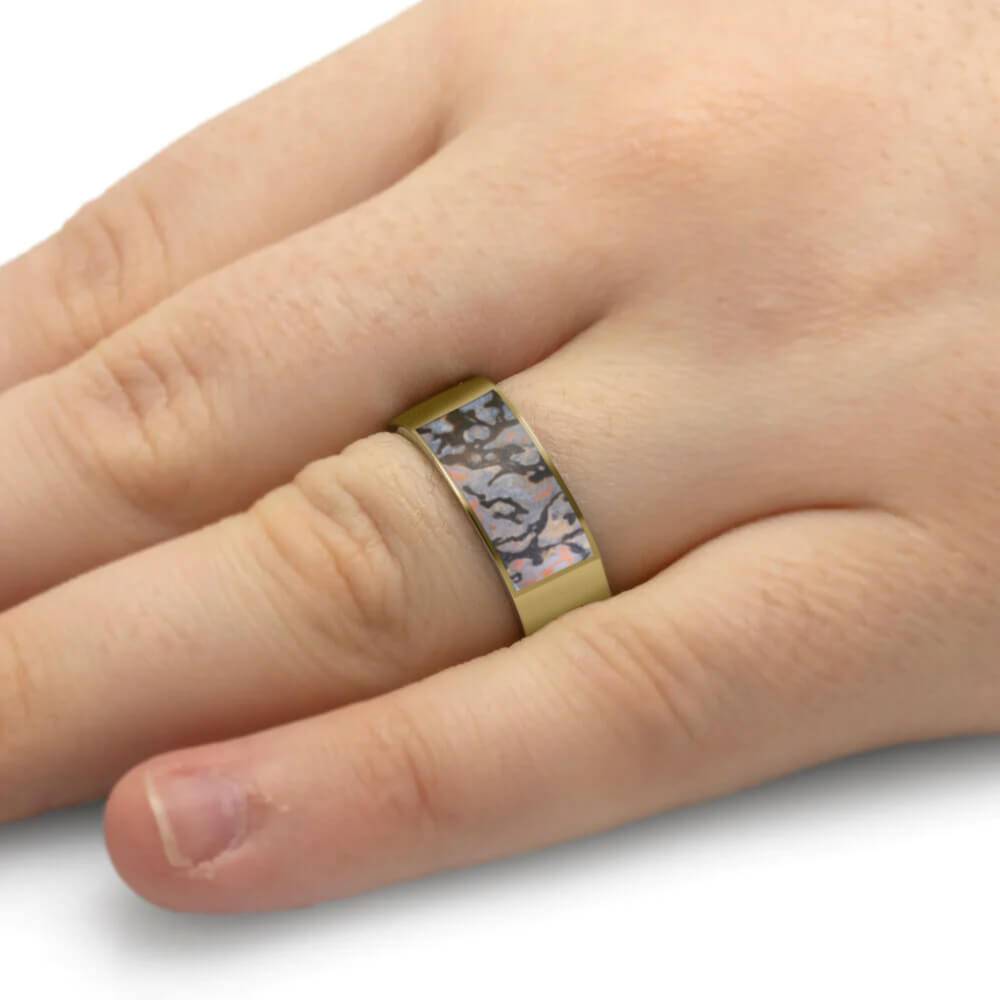 Fossil Signet Ring with Dino Bone | Jewelry by Johan - Jewelry by Johan