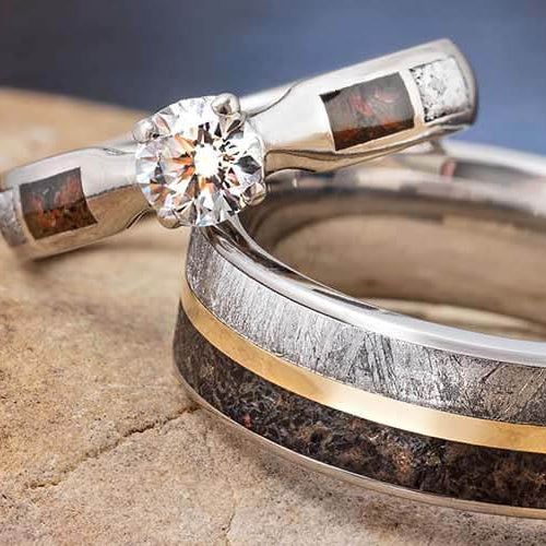 Meteorite Engagement Rings - Unique Designs | Custom Options | Jewelry ...