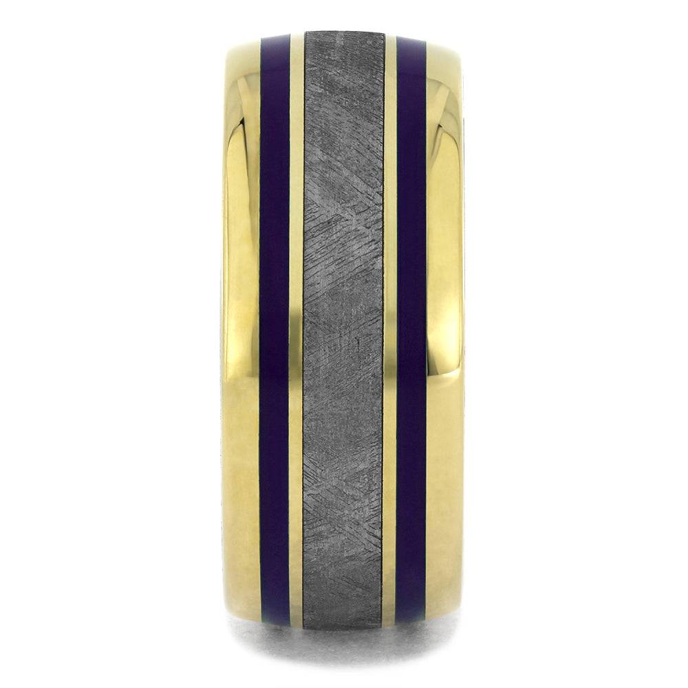 Unique Purple & Gold Ring for Man | Jewelry by Johan - Jewelry by Johan