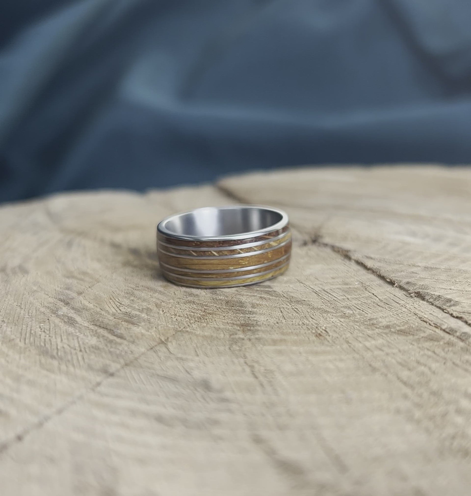 Whiskey Barrel Oak Wood Ring - Unique and Authentic | Jewelry By Johan