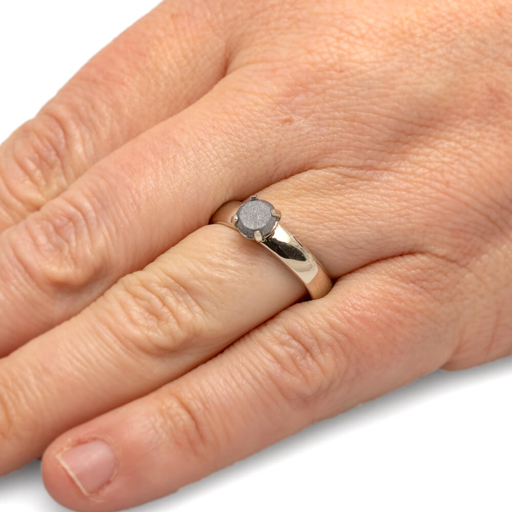 Fantastic, Faceted Meteorite Stone Engagement Ring | Jewelry by Johan ...