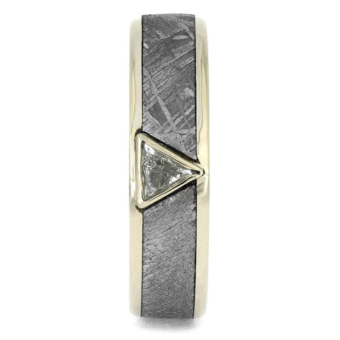 Men's Wedding Ring with Triangle Diamond | Jewelry by Johan - Jewelry ...