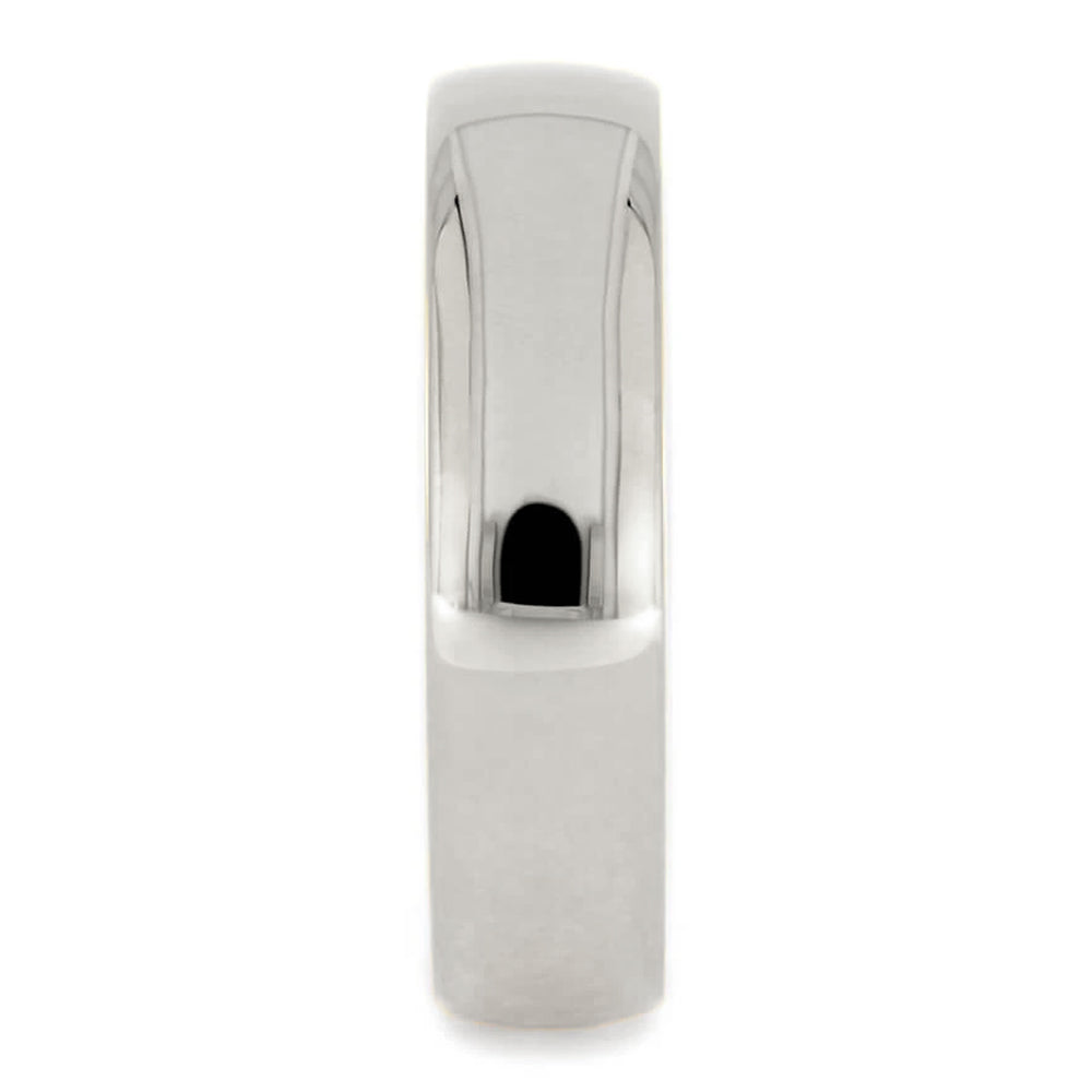 Ironwood Wedding Band With Titanium Overlay | Jewelry by Johan ...