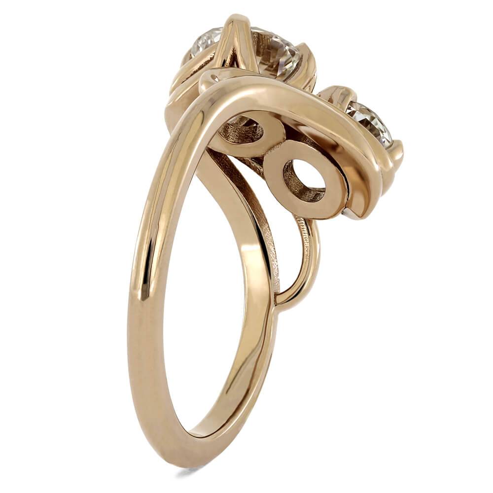 Double Diamond Engagement Ring | Jewelry by Johan - Jewelry by Johan