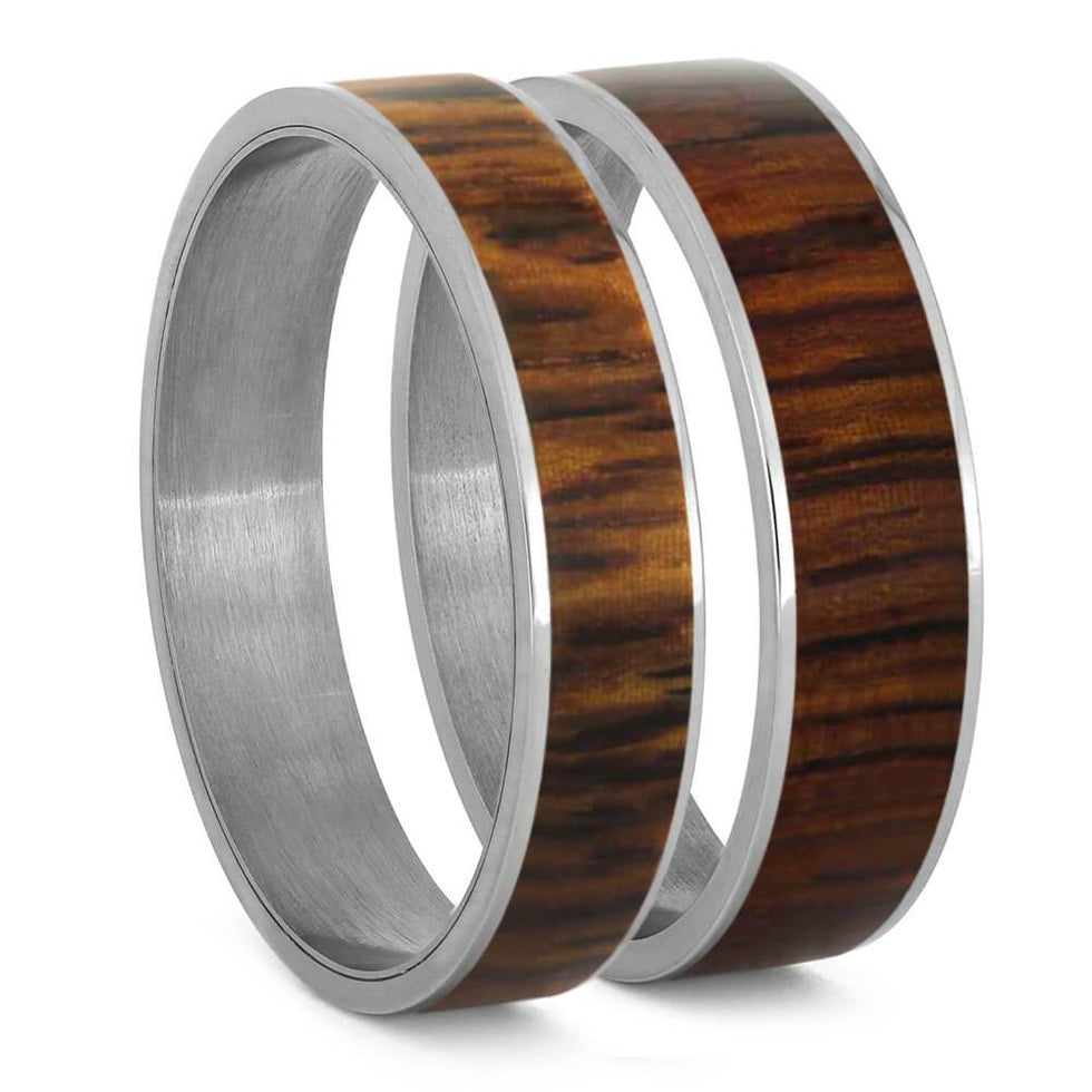 Rosewood Rings, Exotic Wood Wedding Bands | Jewelry by Johan - Jewelry ...
