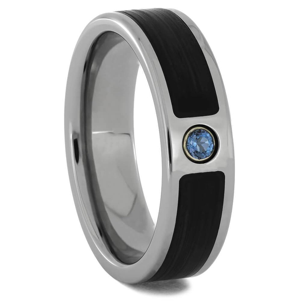 Vinyl Record Wedding Ring With Topaz Gemstone | Jewelry by Johan ...