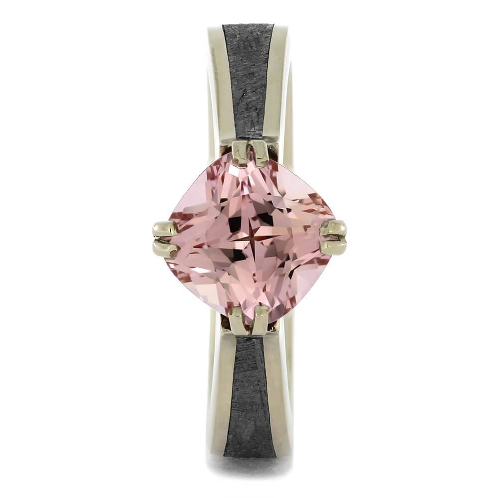 Cushion Cut Morganite Engagement Ring | Unknown - Send Ring Sizer First ...