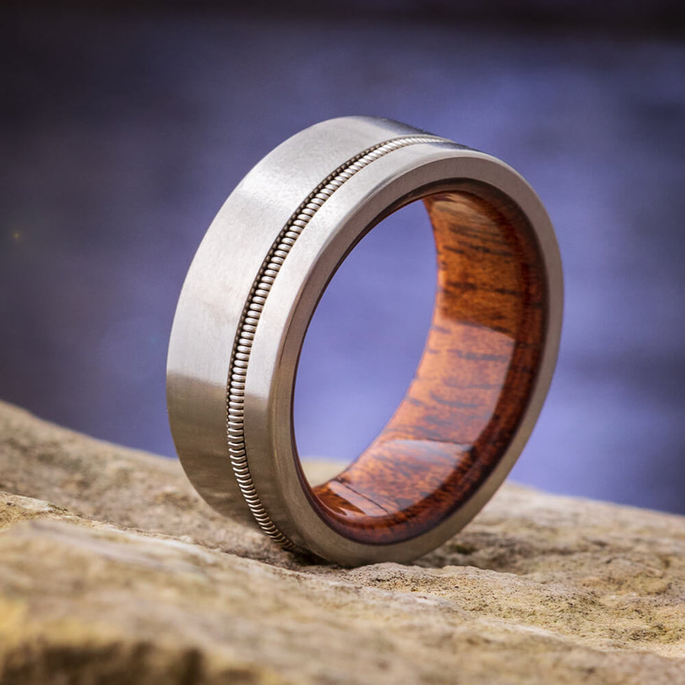 Musician Rings | String, Wood, Vinyl | Jewelry by Johan | Jewelry By Johan