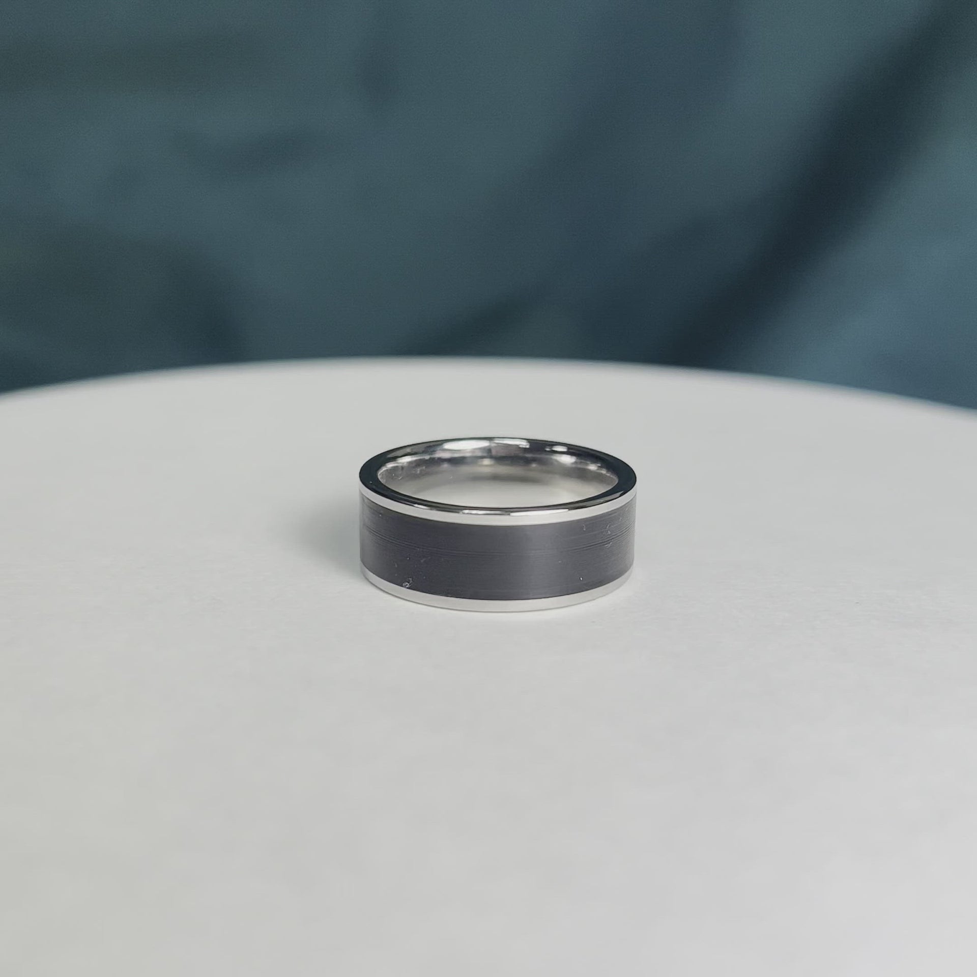 Vinyl Record Ring - Titanium Wedding Band | Jewelry By Johan